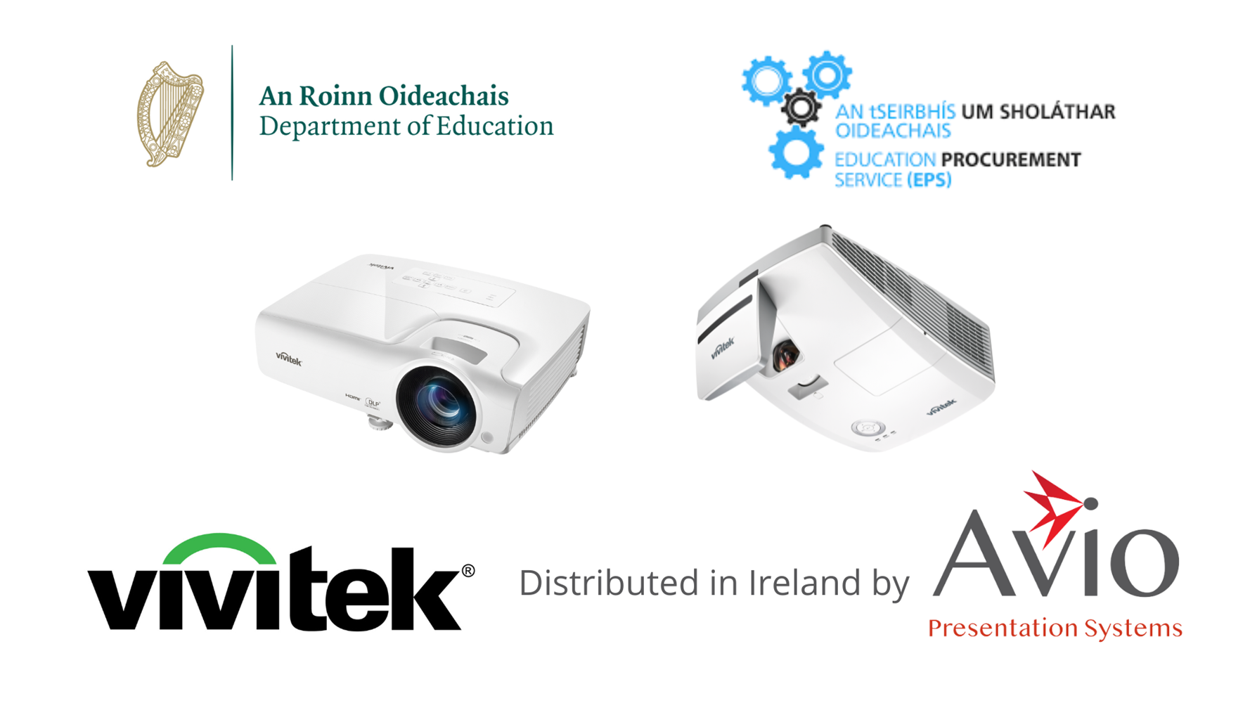 Avio & Vivitek placed on Irish Schools Framework